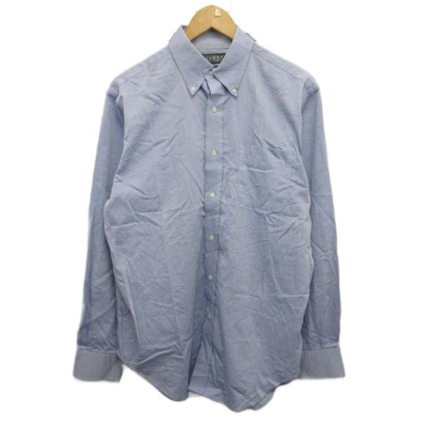 ローレンラルフローレン LAUREN RALPH LAUREN 古着 ボタンダウンシャツ BDシャツ 長袖 オーバーサイズ 16 青 ブルー ■MET2 メンズ【ブランド】ローレンラルフローレン LAUREN RALPH LAUREN【表記...