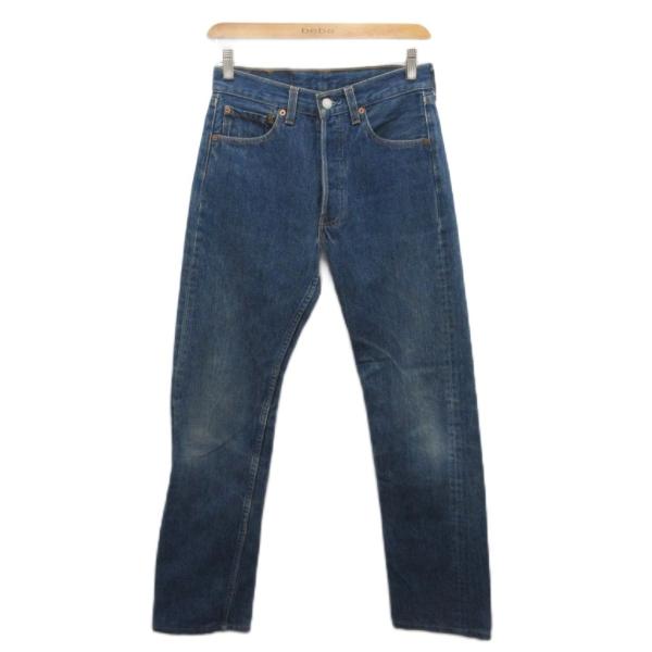 リーバイス ヴィンテージ 古着 90s 95年製 501デニムパンツ ジーンズ ボタン裏552 ボタンフライ ストレート W29 L36 インディゴ【ブランド】リーバイス Levi's【表記サイズ】W29 L36【実寸サイズ】ウエスト：約7...