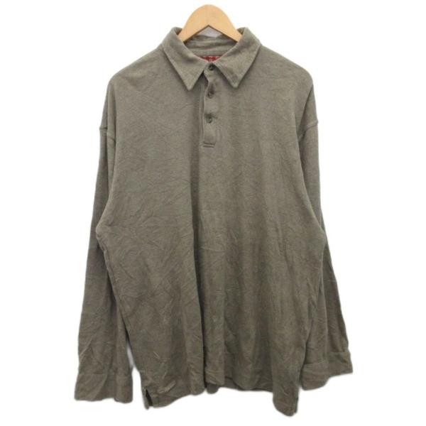 チャップス CHAPS ラルフローレン 古着 ポロシャツ ウール 長袖 ベージュ XL ■MET2 【ブランド】チャップス CHAPS【表記サイズ】XL【実寸サイズ】肩幅：61cm　身幅：70cm　着丈：75cm　袖丈：62cm　　【素材】...