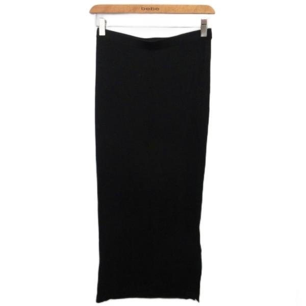 ジョアブラウン JOAH BROWN フレアスカート ミモレ ロング S/M 黒 ブラック レディース【表記サイズ】S/M【実寸サイズ】ウエスト：約66cm　ヒップ：--cm　スカート丈：約95cm　　【素材】レーヨン ポリウレタン【色】黒...