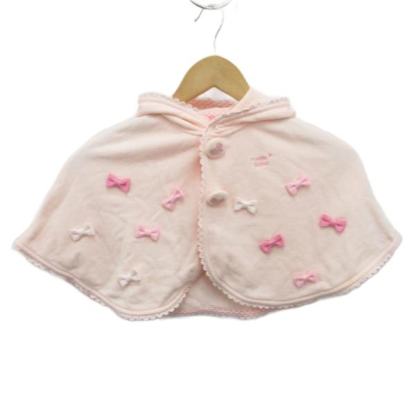 メゾピアノ mezzo piano ポンチョ コート ジャンパー ベビー服 女の子 70-90cm ピンク キッズ【ブランド】メゾピアノ mezzo piano【表記サイズ】70-90cm【実寸サイズ】着丈：約33cm　ゆき丈：約40cm　...