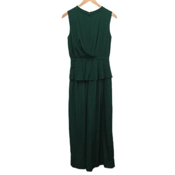 フリッカ FLICKA ジャンプスーツ ノースリーブ サロペット オールインワン パンツ ドット 緑 グリーン 1 約S レディース【ブランド】フリッカ FLICKA【表記サイズ】1 約S【実寸サイズ】ウエスト：68cm　もも幅：41cm　...