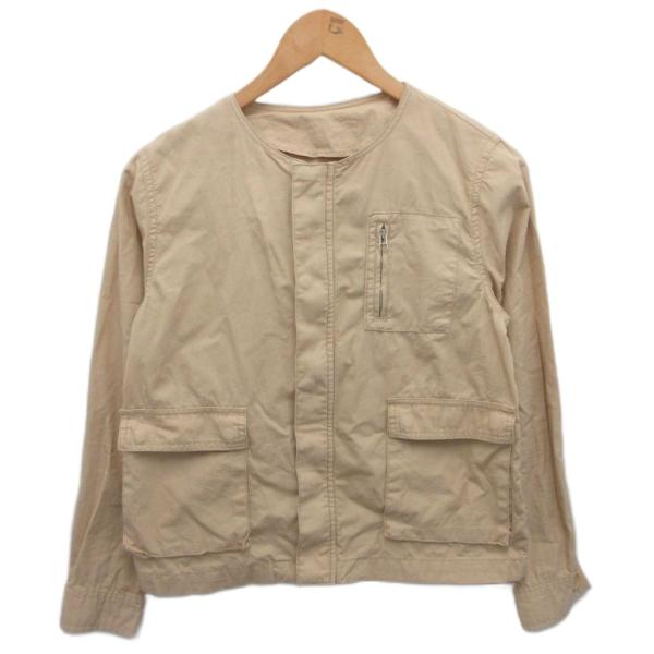 ファインズ FINES ジップジャケット ブルゾン M ベージュ WGW7631 ■TC レディース【表記サイズ】M【実寸サイズ】肩幅：約39cm　身幅：約49cm　袖丈：約55cm　着丈：約51cm　　【素材】綿【色】ベージュ【状態】若干...