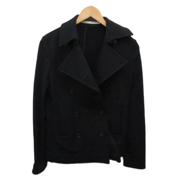 マッセメンシュ MASSE MENSCH Pコート ピーコート ジャケット ショート丈 黒 ブラック F レディース【ブランド】マッセメンシュ MASSE MENSCH【表記サイズ】表記なし【実寸サイズ】肩幅：38cm　身幅：46cm　袖丈...