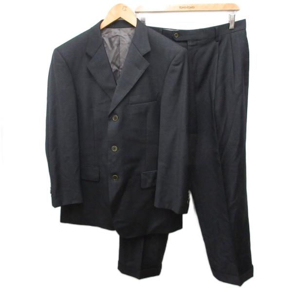 CAESAR スーツ セットアップ フォーマル テーラードジャケット スラックス 3B グレー L ■IBO90 メンズ【表記サイズ】L【実寸サイズ】ジャケット 肩幅：46cm　ジャケット 身幅：55cm　ジャケット 袖丈：56cm　ジャケ...