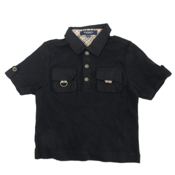 バーバリー ロンドン BURBERRY LONDON ポロシャツ 半袖 裏地ノバチェック 100A 黒 ブラック BP723-055-09 キッズ【ブランド】バーバリー ロンドン BURBERRY LONDON【表記サイズ】100A【実寸サ...