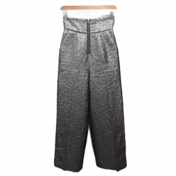 メゾンスペシャル MAISON SPECIAL Multi Fabric Jacquard Wide Tapered ワイドパンツ バギー ハイウェスト 36 シルバーカラー【ブランド】メゾンスペシャル MAISON SPECIAL【表記サ...