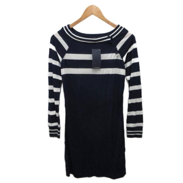 未使用品 ラルフローレン RALPH LAUREN タグ付き ワンピース 長袖 ボーダー ロング 160cm 紺  ネイビー 白 ホワイト ■IBO91 キッズ【ブランド】ラルフローレン RALPH LAUREN【表記サイズ】160cm【実...