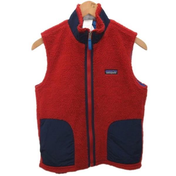 パタゴニア Patagonia レトロX フリースベスト キッズ L 赤 レッド 65618FA14 キッズ【ブランド】パタゴニア Patagonia【表記サイズ】L【実寸サイズ】身幅：約47cm　着丈：約57cm　　【素材】ポリエステル【...