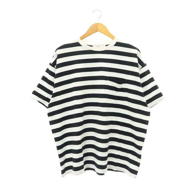 グラフペーパー Graphpaper Border S/S Pocket Tee Tシャツ カットソー ボーダー 半袖 1 白 黒 ホワイト ブラック /HK ■OS ■AD ■PN メンズ【ブランド】グラフペーパー Graphpaper【...