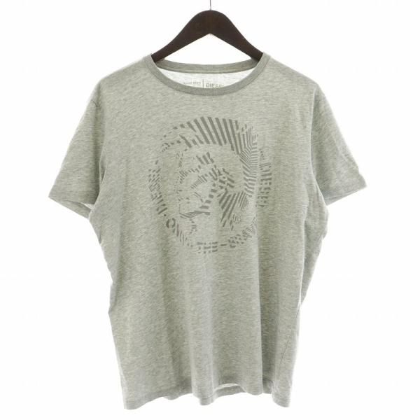 ディーゼル DIESEL Tシャツ カットソー 半袖 クルーネック リフレクタープリント ブレイブマン L グレー 00ALNK R091B ■GY18 /MW ■PN メンズ【ブランド】ディーゼル DIESEL【表記サイズ】L【実寸サイズ...