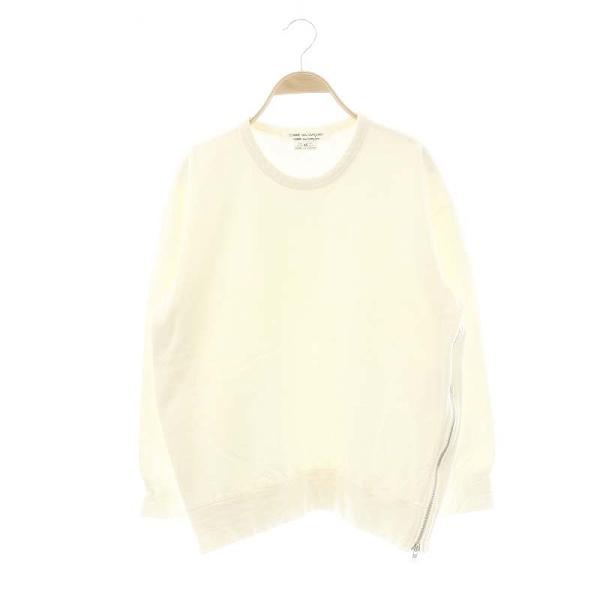 コムデギャルソンコムデギャルソン サイドジップ スウェット プルオーバー 長袖 XS ホワイト RI-T005 /HK ■OS【ブランド】コムデギャルソンコムデギャルソン COMME des GARCONS COMME des GARCON...