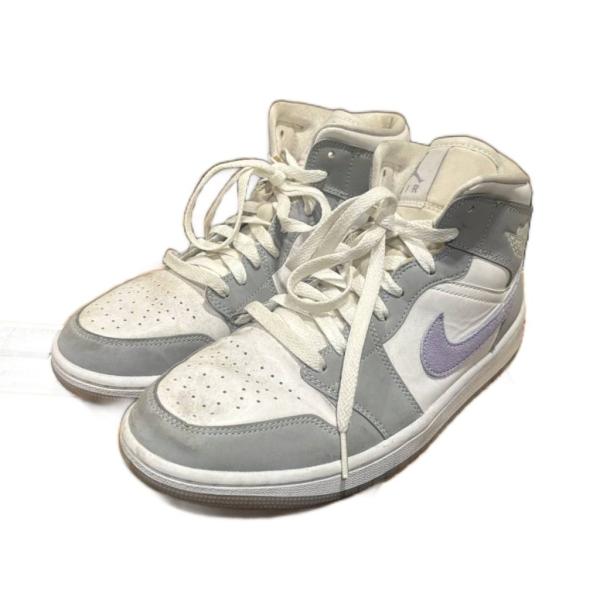 ナイキ NIKE Air Jordan 1 Mid Wolf Grey エアジョーダン 1 ミッド スニーカー 26.5cm ウルフグレー BQ6472-105【ブランド】ナイキ NIKE【表記サイズ】26.5cm【実寸サイズ】最大幅：約1...