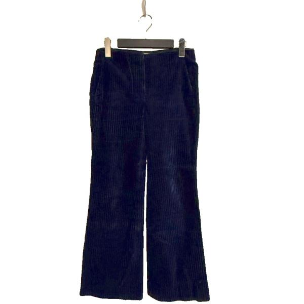 セオリー Theory 18SS Parla Demitria3 パンツ コーデュロイ 00 紺 ネイビー ■TC レディース【ブランド】セオリー Theory【表記サイズ】00【実寸サイズ】ウエスト：約70cm　もも幅：約21cm　裾幅：...