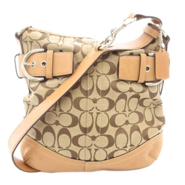 コーチ COACH F03574 シグネチャー ショルダーバッグ 斜め掛け クロスボディ キャンバス ロゴ 茶 ブラウン /GV 【ブランド】コーチ COACH【実寸サイズ】持ち手の長さ：-cm　ヨコ：27cm　タテ：24cm　マチ：1cm...