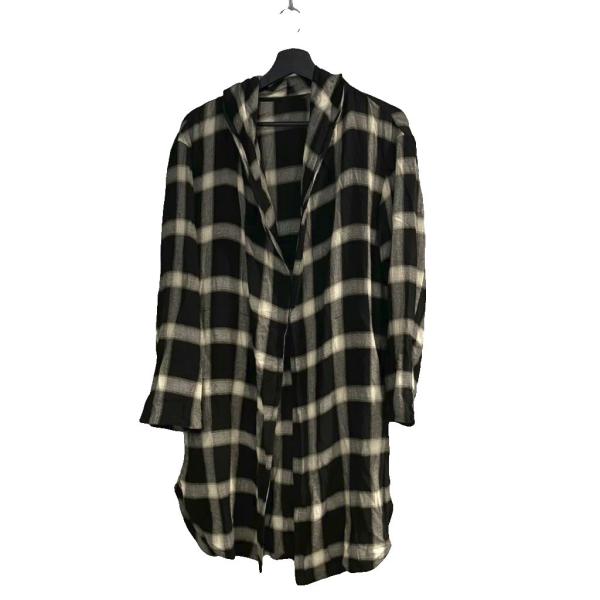 バジーレ BASILE 28 カーディガン ガウン チェック 9 黒 ブラック 白 ホワイト  ■WGA レディース【ブランド】バジーレ BASILE 28【表記サイズ】9【実寸サイズ】肩幅：約49cm　身幅：約54cm　袖丈：約53cm　...