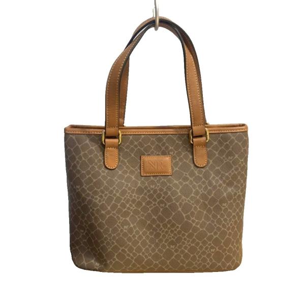 ニナリッチ NINA RICCI ハンドバッグ ミニ ファスナー開閉 茶 ブラウン ■WGA レディース【ブランド】ニナリッチ NINA RICCI【表記サイズ】-【実寸サイズ】持ち手の長さ：約34cm　ヨコ：約26cm　タテ：約20cm　...