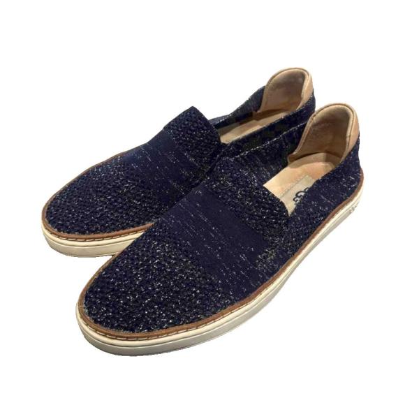 アグ UGG sammy スニーカー スリッポン グリッター バイカラー 24cm 紺 ネイビー ■WGA レディース【ブランド】アグ UGG【表記サイズ】24cm【実寸サイズ】最大幅：約9cm　アウトソール：約26cm　インソール実寸約2...