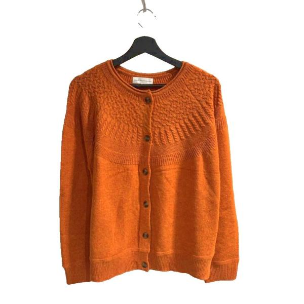未使用品 シーズンリーズン SEASON REASON 美品 カーディガン オレンジ LL ■GY99 レディース【表記サイズ】LL【実寸サイズ】身幅：58cm　着丈：62cm　ゆき丈：85cm　　【素材】アクリル60% ウール30% ポリ...