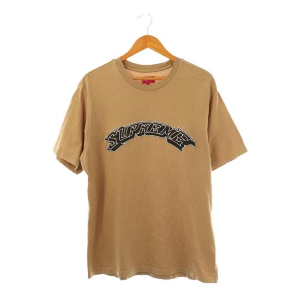 シュプリーム SUPREME 22ss Applique arc S/S Tシャツ カットソー 半袖 コットン100％ ワッペン刺繍 ロゴ L ベージュ /ES ■ メンズ【ブランド】シュプリーム SUPREME【表記サイズ】L【実寸サイズ...
