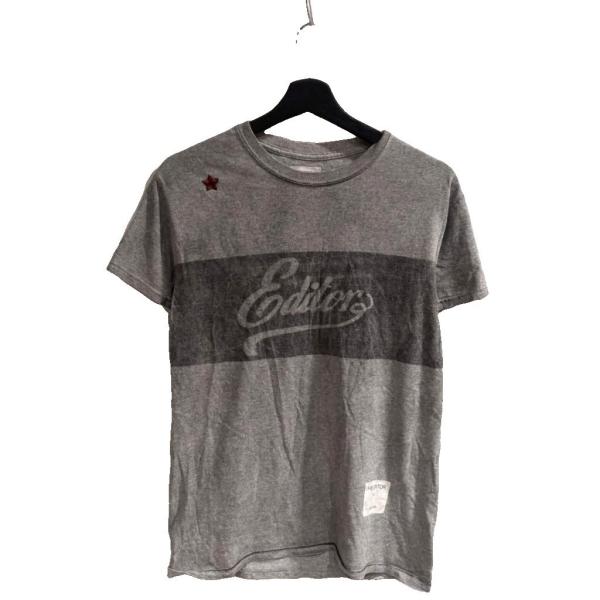 THE EDITOR Tシャツ カットソー 半袖 S グレー ■GY99 メンズ【表記サイズ】S【実寸サイズ】肩幅：約42cm　身幅：約46cm　着丈：約65cm　袖丈：約14cm　　【素材】コットン【色】グレー【状態】・全体にシワ感がござ...