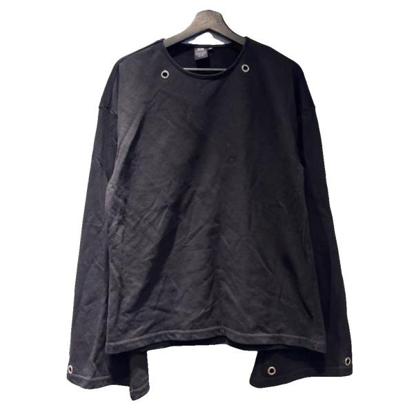 YARIK カットソー BLACK STUDDED SWEATSHIRT M 長袖 黒 ブラック メンズ【表記サイズ】M【実寸サイズ】肩幅：55cm　身幅：50cm　着丈：67cm　袖丈：58cm　　【素材】素材記載なし【色】黒 ブラック ...