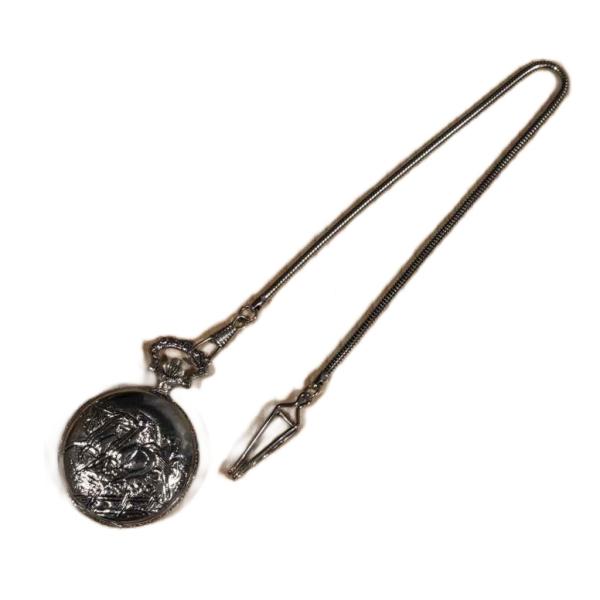 BELAMI 懐中時計 ジャンク クォーツ シルバーカラー ■GY99 レディース【実寸サイズ】チェーンの長さ：38cm　トップの大きさ：4.5cm　　【色】シルバーカラー【状態】・動作未確認　上記の状態につき、ジャンク品扱いとさせていただ...