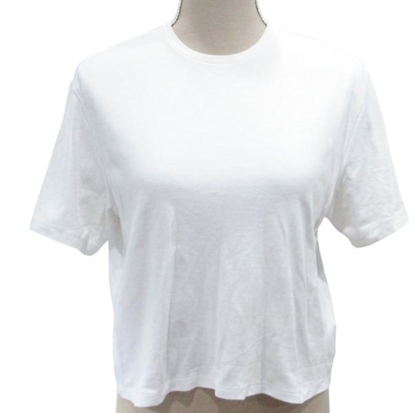 セオリー Theory 24SS BOXY CREW SS Tシャツ カットソー クルーネック 半袖 S 白 ホワイト 0820 レディース【ブランド】セオリー Theory【表記サイズ】S【実寸サイズ】肩幅：42cm　身幅：47cm　着丈...