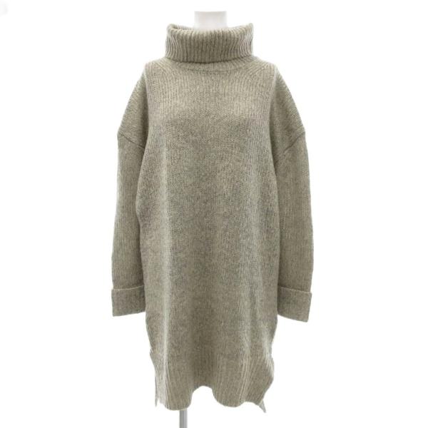 THE UNION FOR WORKERS ニット チュニック オフタートルネック F ベージュ /JS ■YHS2 レディース【表記サイズ】F【実寸サイズ】肩幅：約67cm　身幅：約68cm　袖丈：約56cm　着丈：約92cm　　【素材】...