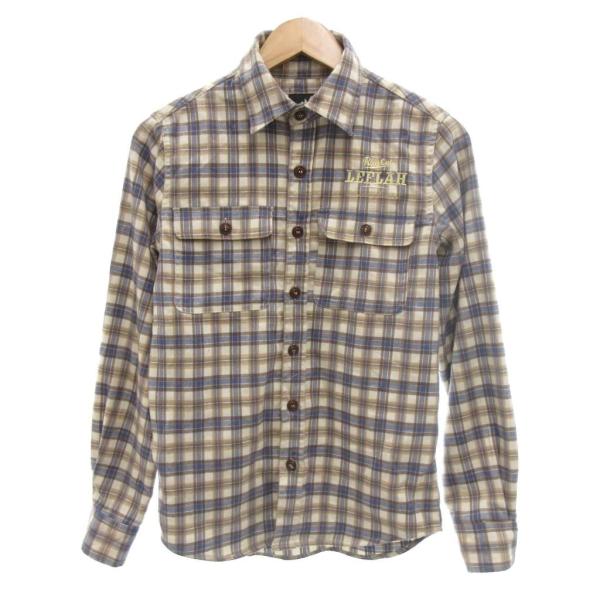 レフラー LEFLAH シャツ チェック 長袖 M マルチカラー ■YHS14 メンズ【ブランド】レフラー LEFLAH【表記サイズ】M【実寸サイズ】肩幅：39cm　身幅：48cm　着丈：67cm　袖丈：60cm　　【素材】ポリエステル65...