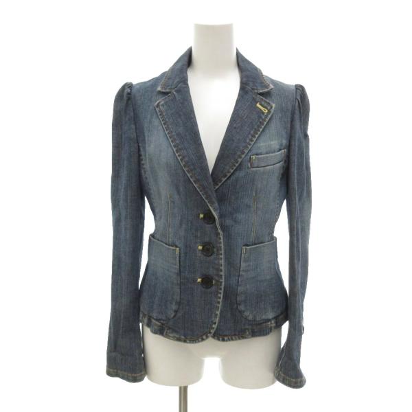 ポールスミス ピンク paul smith PINK デニムジャケット 40 青 ブルー パフスリーブ テーラードカラー /NL ■YHS10 レディース【ブランド】ポールスミス ピンク paul smith PINK【表記サイズ】40【実...