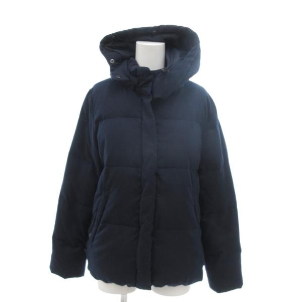 フリークスストア FREAKS STORE ダウンジャケット  ファー付き S ブルー ■YHS10 レディース【ブランド】フリークスストア FREAKS STORE【表記サイズ】S【実寸サイズ】肩幅：40cm　身幅：48cm　袖丈：58c...