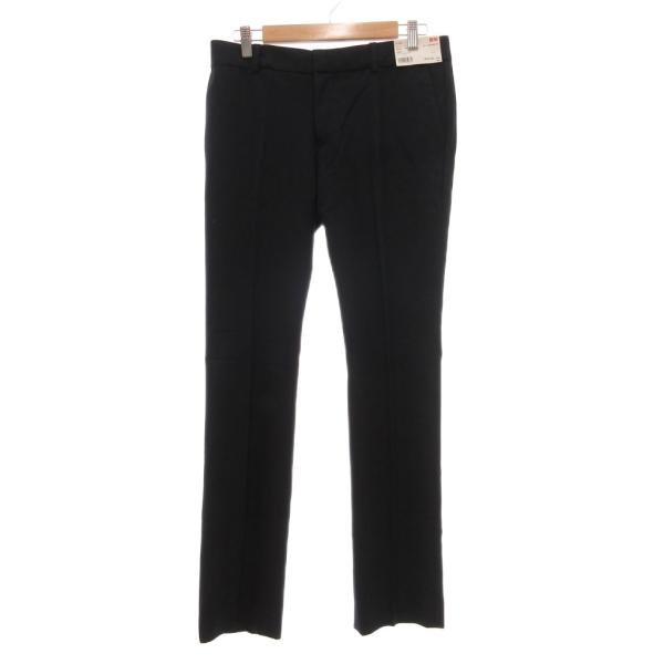 未使用品 ユニクロ UNIQLO イネス ド ラ フレサンジュ INES DE LA FRESSANGE タグ付き パンツ スラックス ウール 67 黒 ブラック【ブランド】ユニクロ UNIQLO【表記サイズ】67【実寸サイズ】ウエスト：7...