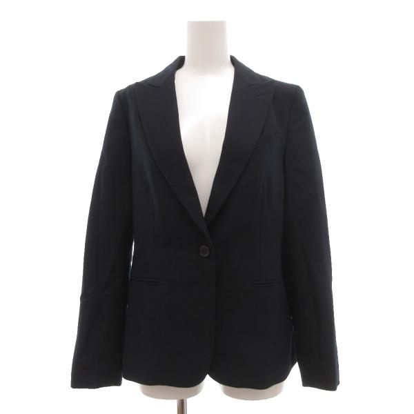 ユニクロ UNIQLO イネスドラフレサンジュ INES DE LA FRESSANGE テーラードジャケット M 紺 ネイビー 長袖 ノッチドラペル【ブランド】ユニクロ UNIQLO【表記サイズ】M【実寸サイズ】肩幅：36cm　身幅：43...