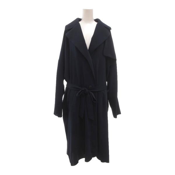 セドリックシャルリエ CEDRIC CHARLIER トレンチコート 紺 ネイビー 長袖 ベルト付き テーラードカラー /NU レディース【表記サイズ】サイズ表記なし（実寸サイズを参考にご検討ください。）【実寸サイズ】身幅：65cm　着丈：...