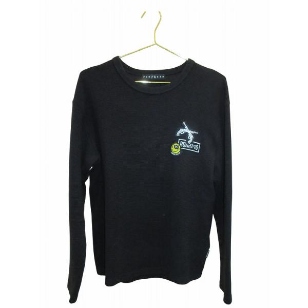 ロアー roar Tシャツ 長袖 メンズ【ブランド】ロアー roar【表記サイズ】2【実寸サイズ】肩幅：50cm　身幅：52cm　着丈：66cm　袖丈：59cm　　【素材】アクリル86　ナイロン8　ウール5　ポリウレタン1【色】ブラック【状...