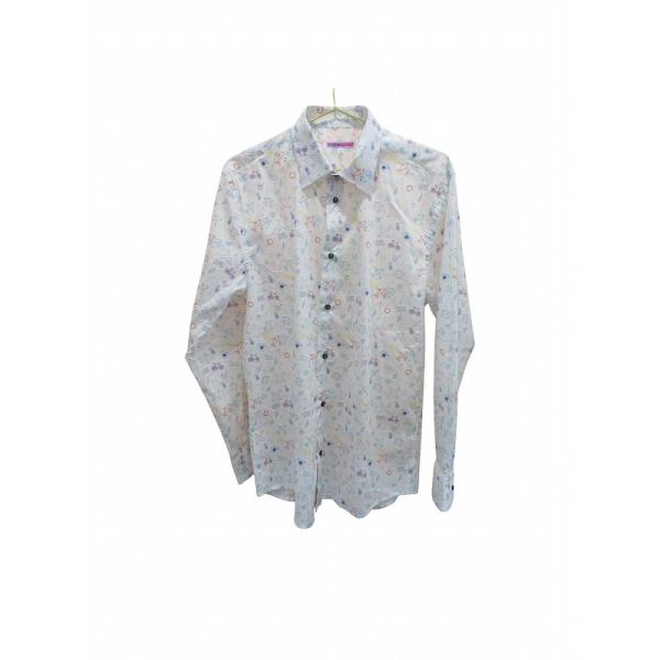 未使用品 COTON　DOUX シャツ 長袖COTON メンズ【ブランド】COTON　DOUX【表記サイズ】41【実寸サイズ】肩幅：47cm　身幅：54cm　着丈：81cm　袖丈：67cm　　【素材】綿【色】ホワイト【状態】・タグはありませ...