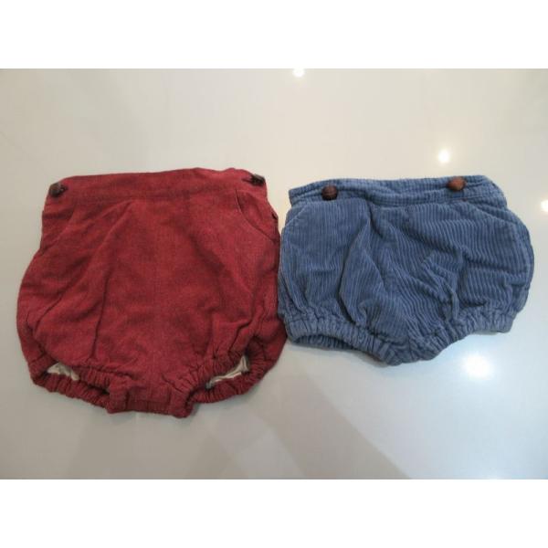 PEPALONDON ベビー服 おむつカバー ブルマ PEPA London 12M 2点まとめ キッズ【ブランド】PEPALONDON【表記サイズ】12M【実寸サイズ】12M　【素材】コットン【色】レッド、ブルー【状態】・大きく目立ったダ...