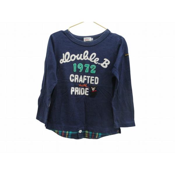 ミキハウス mikihouse ベビー服 トップス ネイビー 長袖 Tシャツ 110 キッズ【ブランド】ミキハウス mikihouse【表記サイズ】110【実寸サイズ】肩幅：27cm　身幅：34cm　着丈：41cm　袖丈：36.5cm　　【...