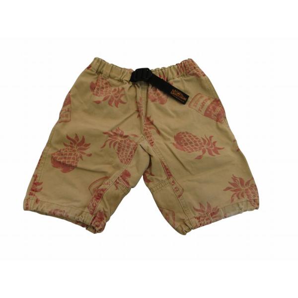 子供服 ショートパンツ GroovyColors 綿 ベージュ  100サイズ キッズ【表記サイズ】100サイズ【実寸サイズ】ウエスト：22~cm　もも幅：21cm　裾幅：15cm　股上：15cm　股下：17cm　　【素材】綿100【色】ベ...