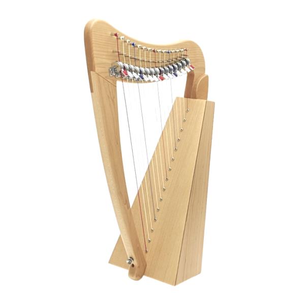 弦数：15弦弦の種類：アクイラ弦音域：C4-C6大きさ：高さ約58cm、幅約38cm重さ：約2kg付属品：専用ケース、チューニングキー、手引書、保証書