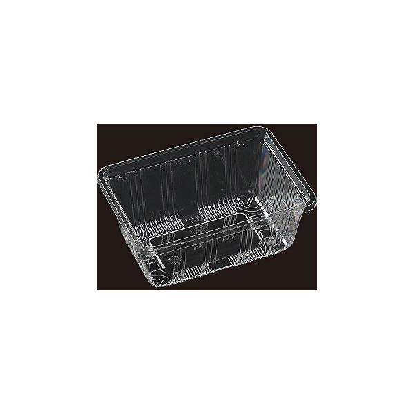 フルーツケース、本体のみ。フチで指が切れにくいセーフティエッジ加工です。●寸法： 172 ×122 × 70 mm●材質： APET●重量： 14g●入数： 1C/S：800枚：(100枚×8袋）