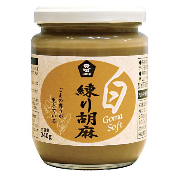 ムソー 練り胡麻・白　210g　12個　送料込