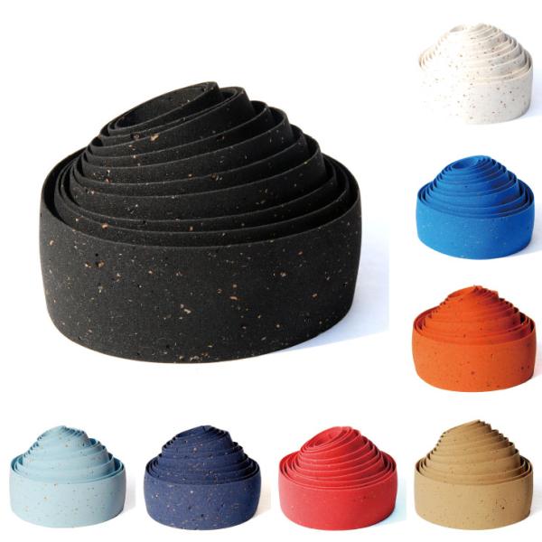 BIKE RIBBON CORK PLUS BASIC■カラー：ブラック(BR-CP01)ホワイト(BR-CP02)ブルー(BR-CP03)オレンジ(BR-CP06)ライトブルー(BR-CP07)ダークブルー(BR-CP08)レッド(BR-...