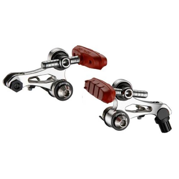 ■前後セット■カラー：シルバー■カンチブレーキ■アルミ冷間鍛造アーム■マイクロアジャスト機構、ワイヤーアジャスター■デュアルスプリングテンションアジャスター■OPC-12PAD付■1242 SUSナット仕様チドリ■1275-500吊りインナ...