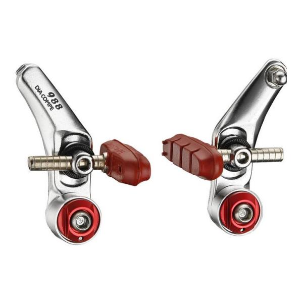 ■前後セット■カラー：シルバー■カンチブレーキ■アルミ冷間鍛造アーム■デュアルスプリングテンションアジャスター■OPC-12 PAD付(ブラウン)■2001チドリ(SV)■300mm吊りインナー付■参考重量：約192g(1個)■コード：【4...