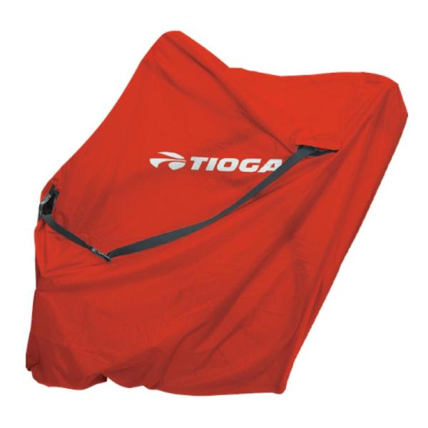 ■カラー：レッド■サイズ：L 900×H 1,300mm■素材：40 デニール ナイロン■撥水加工■付属品：　バックルベルト3本　ショルダーストラップ　収納ポーチ(φ75×H150mm)■参考重量：約230g(付属品を含む)※eバイクには使...