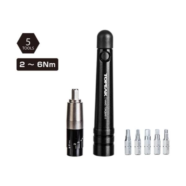 ■スチール / アルミ合金 トルクビット / 硬化スチール ツール■六角ビット : 3、4、5mm■トルクスビット : T20、T25■トルク測定範囲 : 2〜6Nm■Φ21 x 152mm■130g (本体 + トルクビット1個&amp;...
