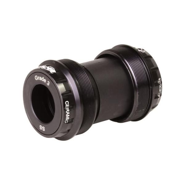 ■T47 x 68mm ネジ切りフレーム■シマノクランク 24mmシャフト用BB■セラミックベアリング仕様■カラー：ブラック■CODE(TR)：【2603701】