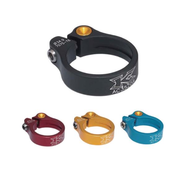 ■クランプ径：31.8mm■参考重量：14g■クロモリボルト■カラー：ゴールド、ブラック、ブルー、レッド■材質：7075アルミニウム合金、スカンジウム合金ナット■CODE(RW)：【653162】ゴールド【653175】ブラック【65315...